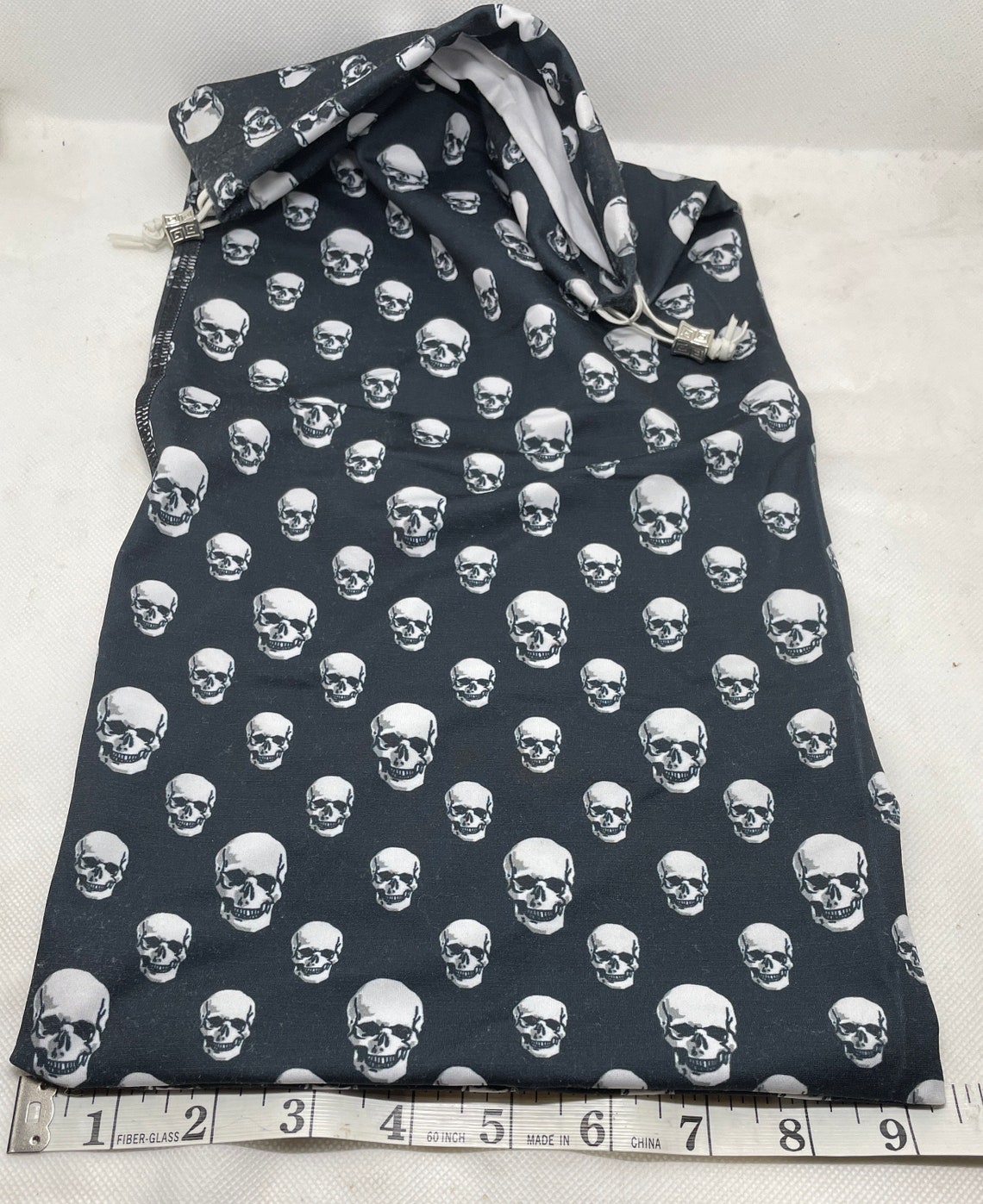 Skull Drawstring Nanta Bag Witch Bag for Dowsing Rods 18 Long Polyester ...