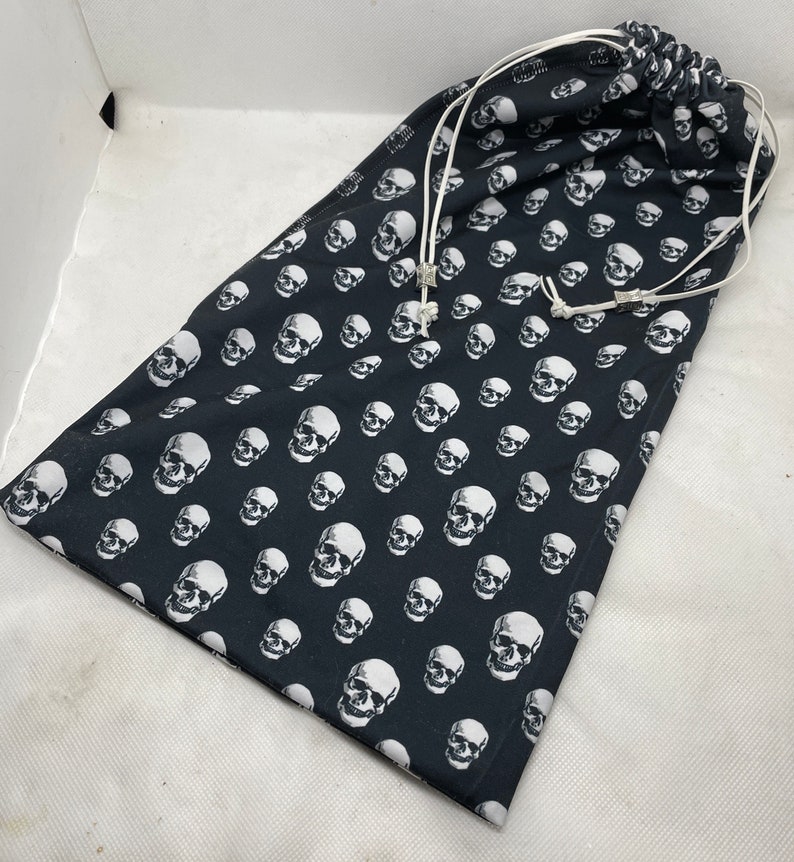 Skull Drawstring Nanta Bag Witch Bag for Dowsing Rods 18 Long Polyester ...