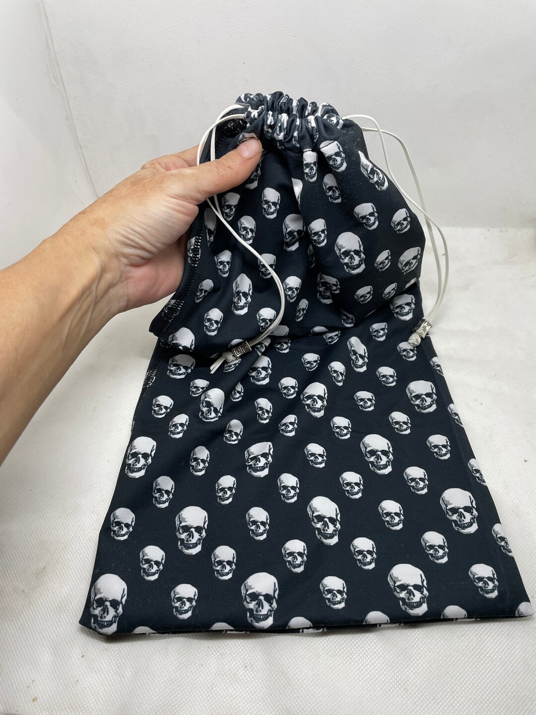 Skull Drawstring Nanta Bag Witch Bag for Dowsing Rods 18 Long Polyester ...