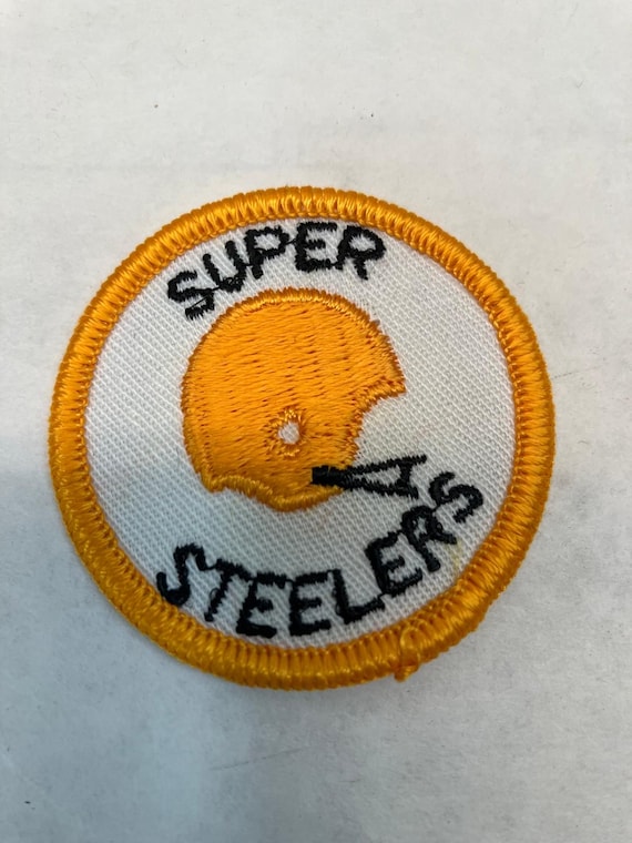 Vintage Steelers Embroidered Patch: 1970s Super Steel… - Gem