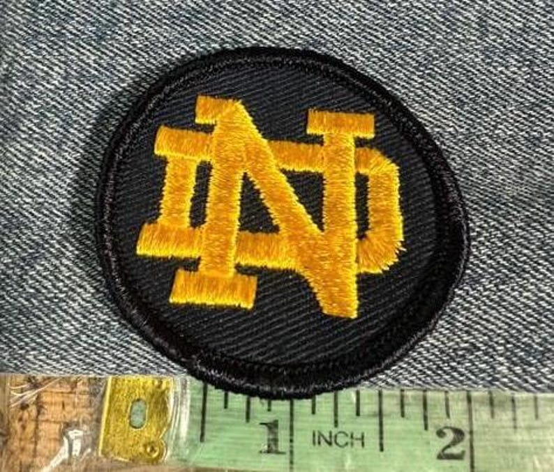 Notre Dame Fighting Irish Sew on Embroidered Logo Vintage Retro Collectible Patch - Etsy