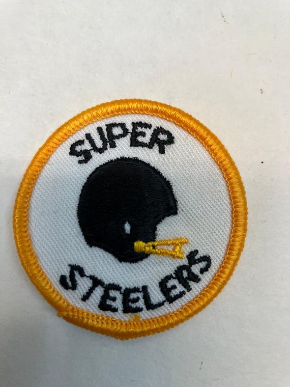 Vintage Steelers Embroidered Patch: 1970s Super Steel… - Gem