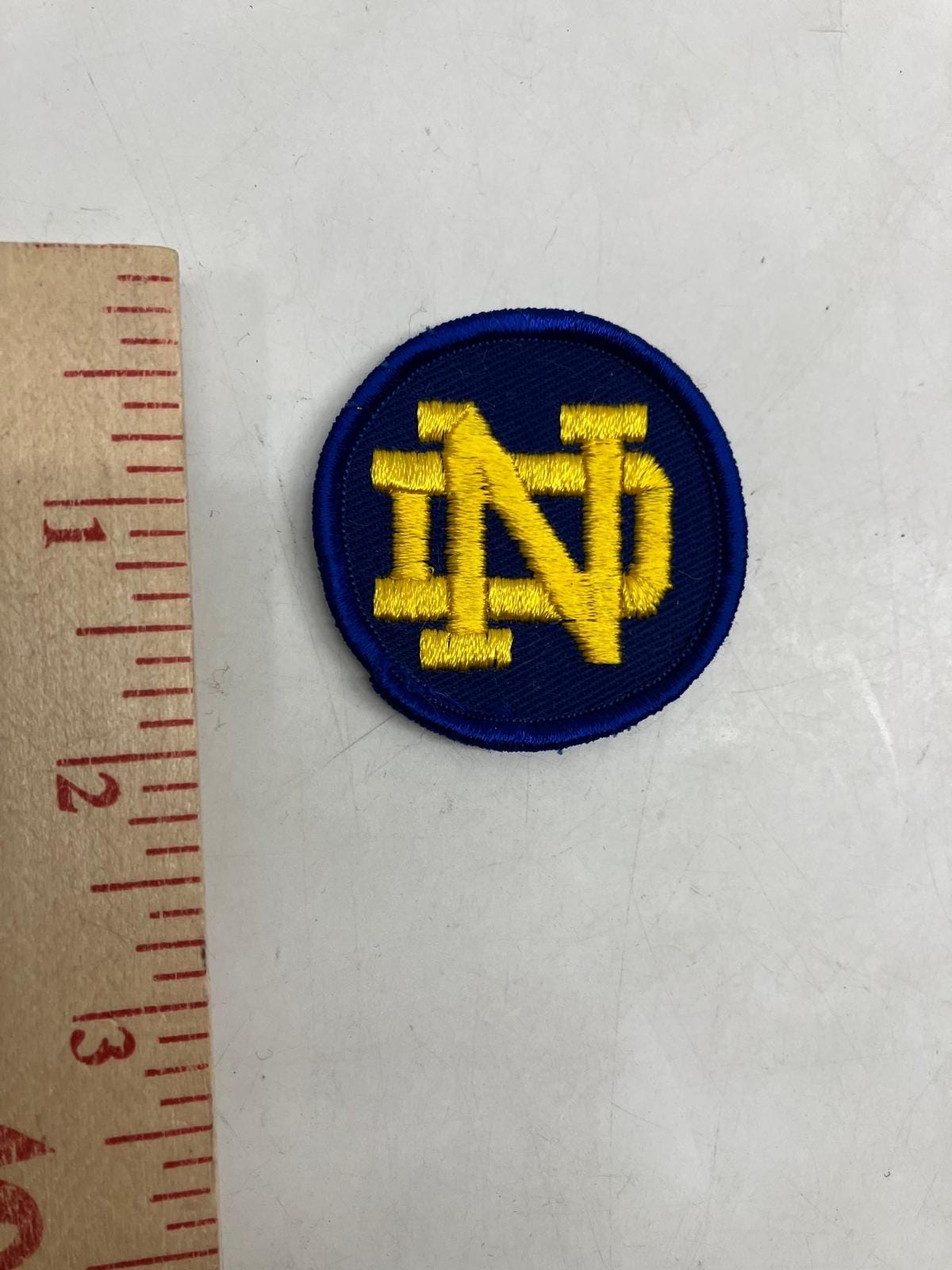 Notre Dame Fighting Irish Sew on Embroidered Logo Vintage Retro ...