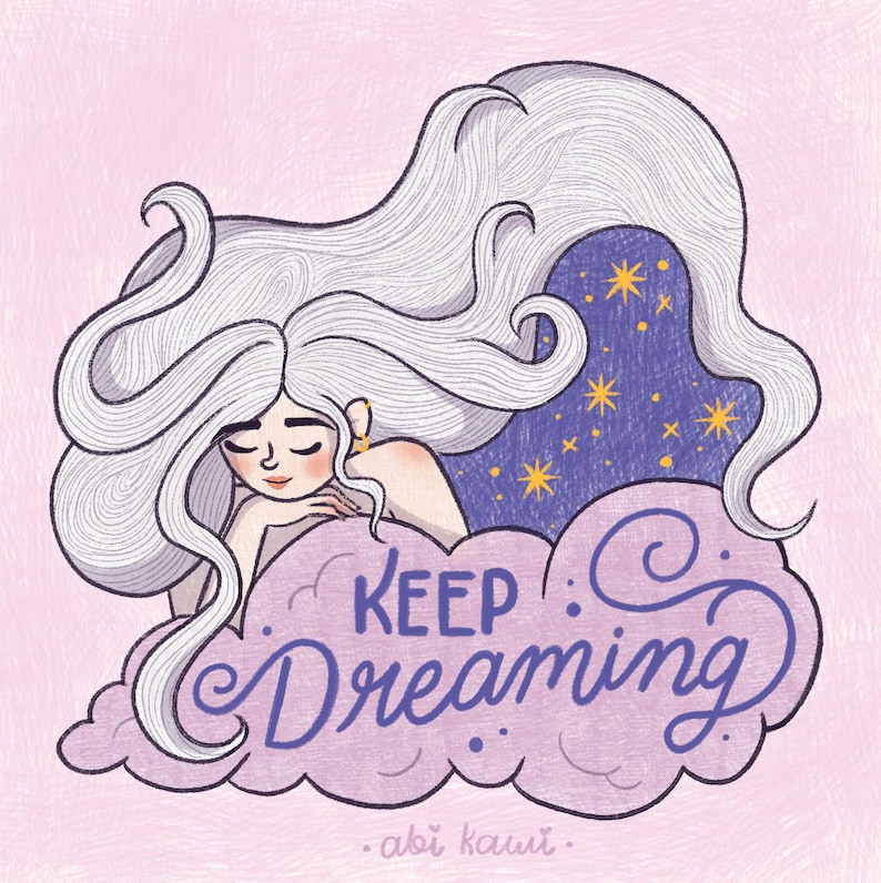 Keep Dreaming Sticker - Etsy