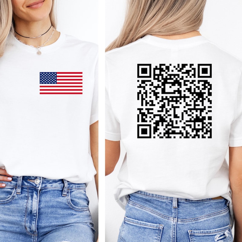 Trump Qr Code Tee - Etsy