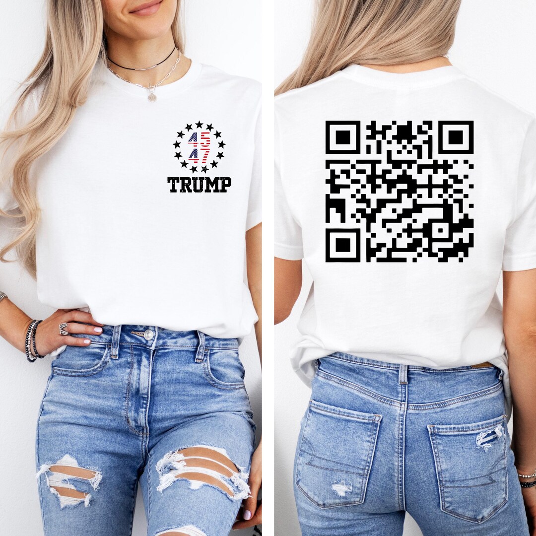 Viral Trump Dance Qr Code Shirt, Trump Dancing Qr Code Tshirt, Trump is ...