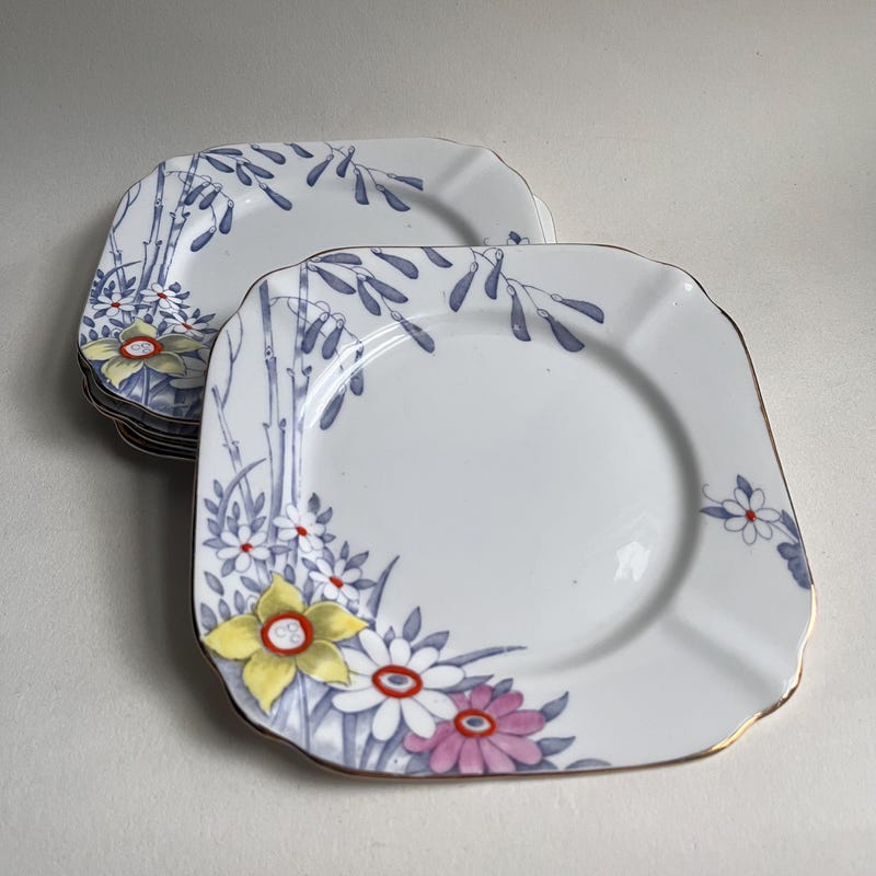 Floral China Plates - Etsy