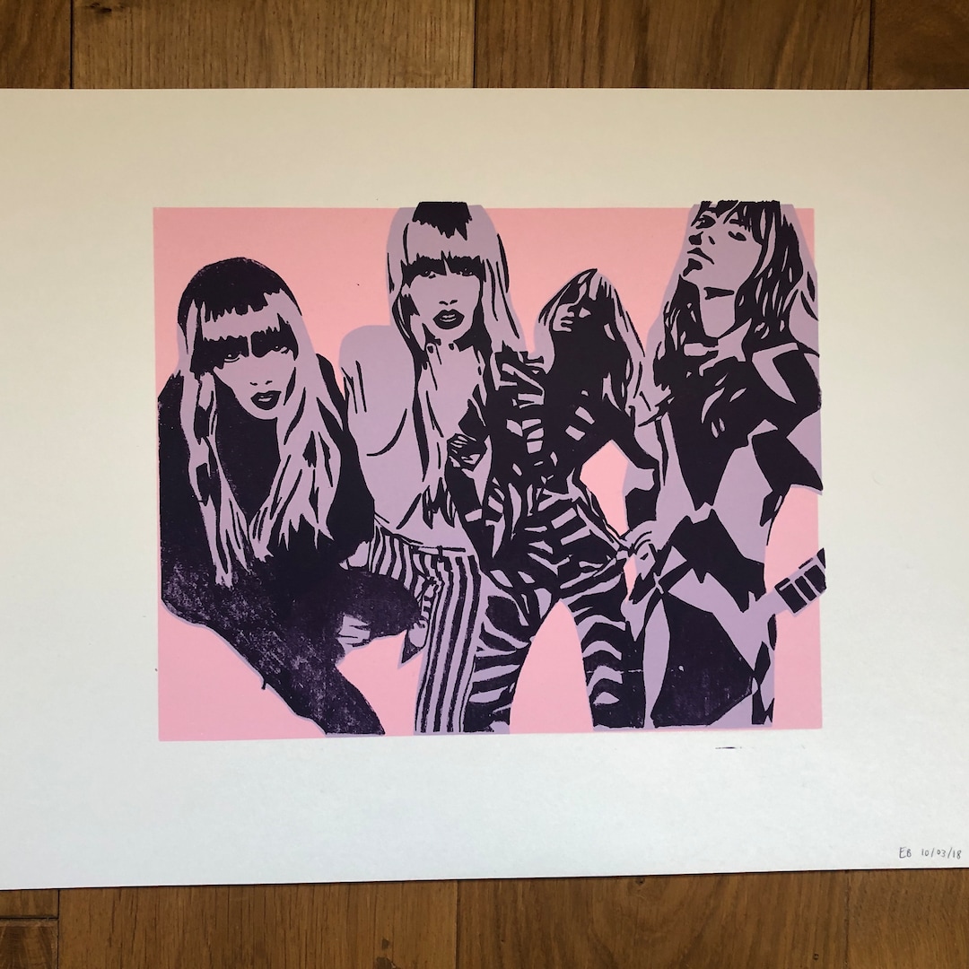 Original Pop Art Print 60s Style Fashion Inspired Unframed Screen Print ...