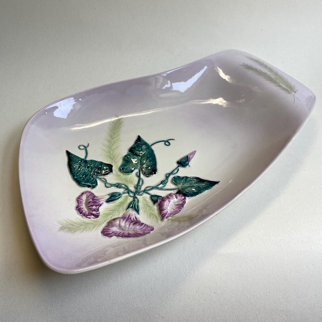 Vintage Carlton Ware Floral Platter ~ Morning Glory Lilac Decorative ...