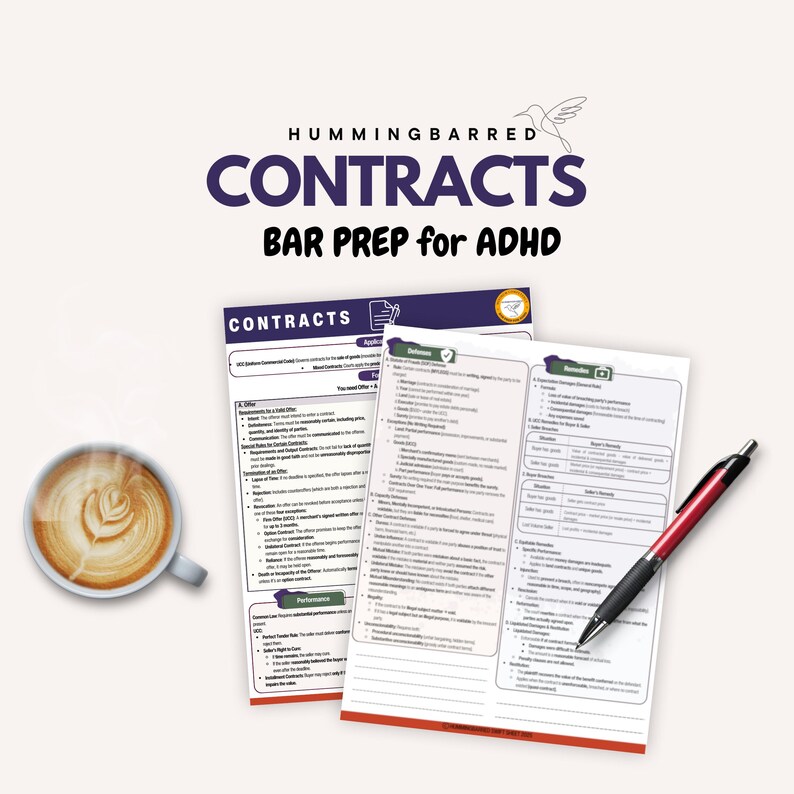 MBE Bar Exam Outlines, Adhd-friendly Quick Sheets (PDF Download) - Etsy