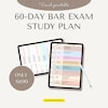 Printable Bar Exam Study Planner | 60-day Bar Prep Schedule + Daily ...