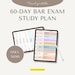 Printable Bar Exam Study Planner | 60-day Bar Prep Schedule + Daily ...