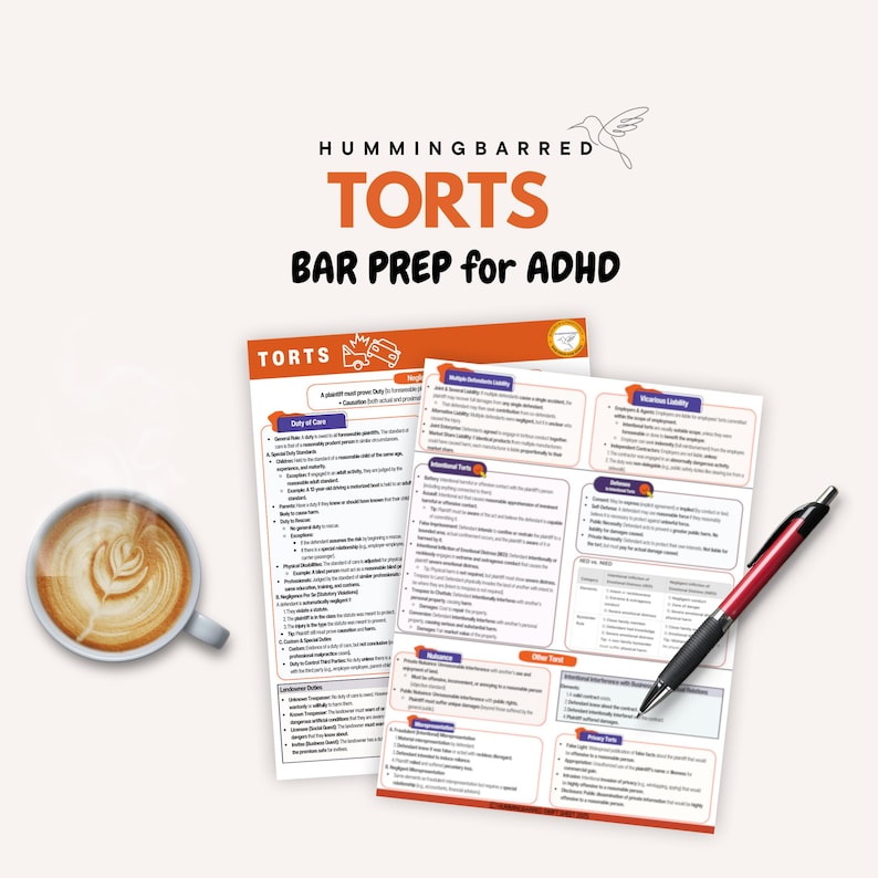 MBE Bar Exam Outlines, Adhd-friendly Quick Sheets (PDF Download) - Etsy