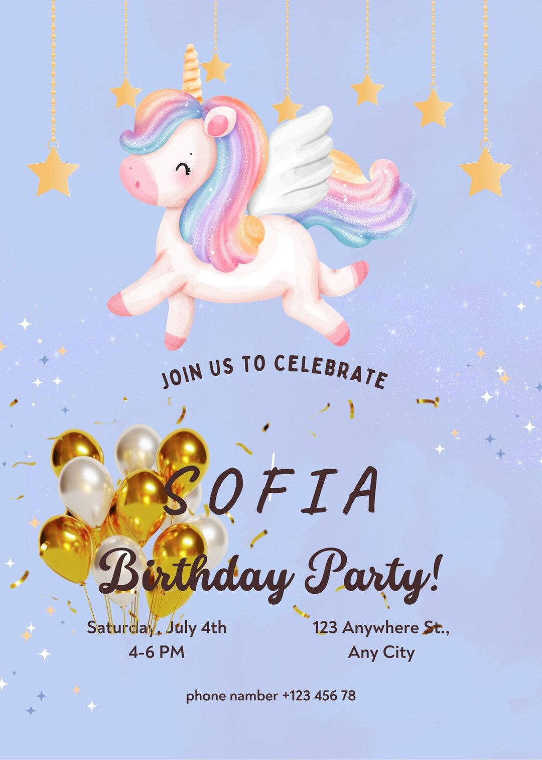 Birthday Invitation Card Custom Design - Etsy
