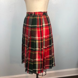 Lovely Lassie Late 1950s 50s Early 60s 1960s Plaid Pleated Kilt Skirt ...