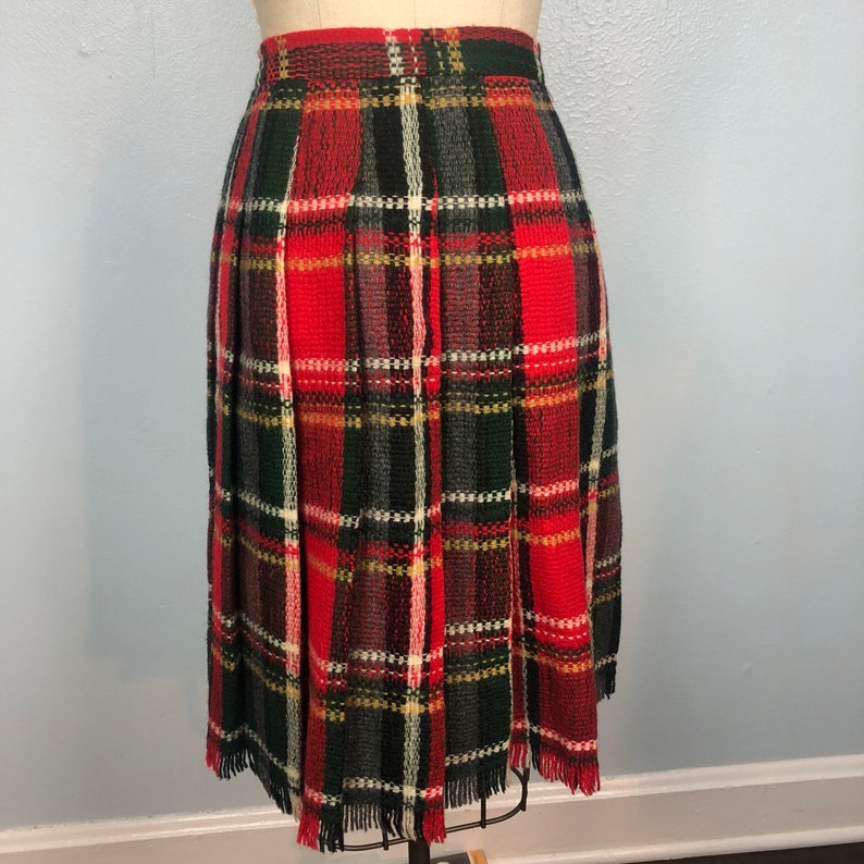 Lovely Lassie Late 1950s 50s Early 60s 1960s Plaid Pleated Kilt Skirt ...