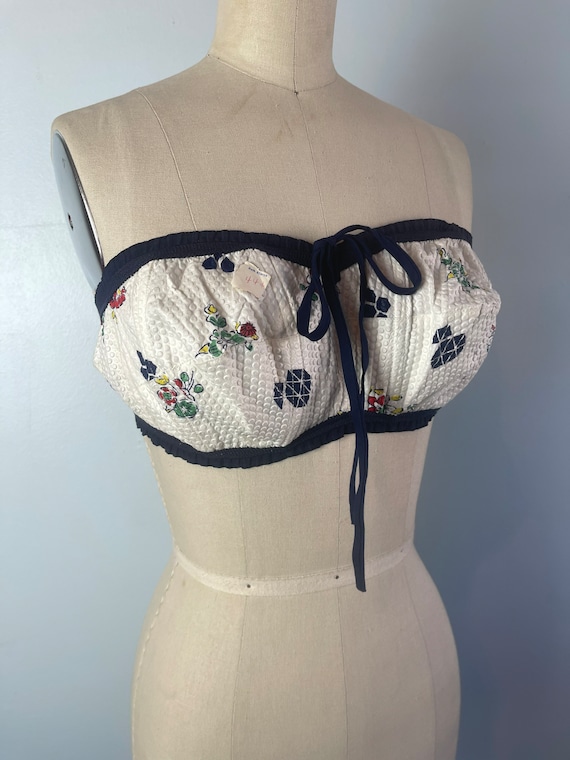 Deadstock XXS 1950s 50s 1940s 40s Bikini Bra Top - Gem