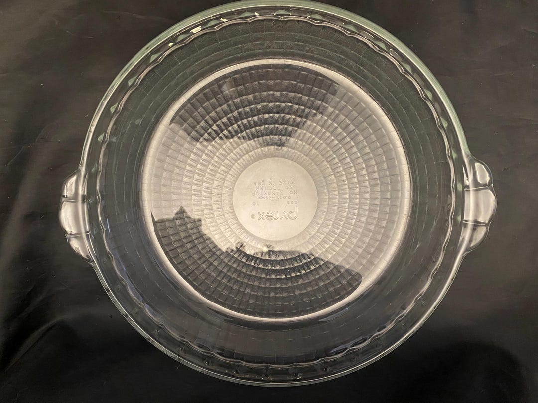 Pyrex 229 Pie Plate Deep Dish Basketweave Fluted Edge Clear Glass - Etsy