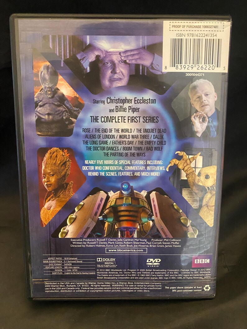 DOCTOR WHO - the Complete First Season DVD Set - Etsy