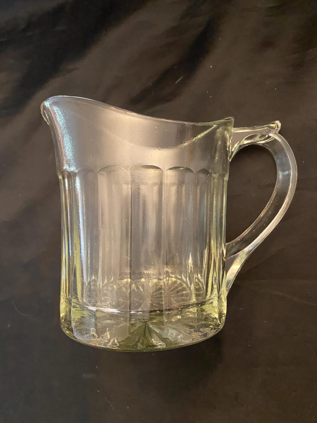 VTG Pale Green Depression Glass Syrup Pitcher - Etsy
