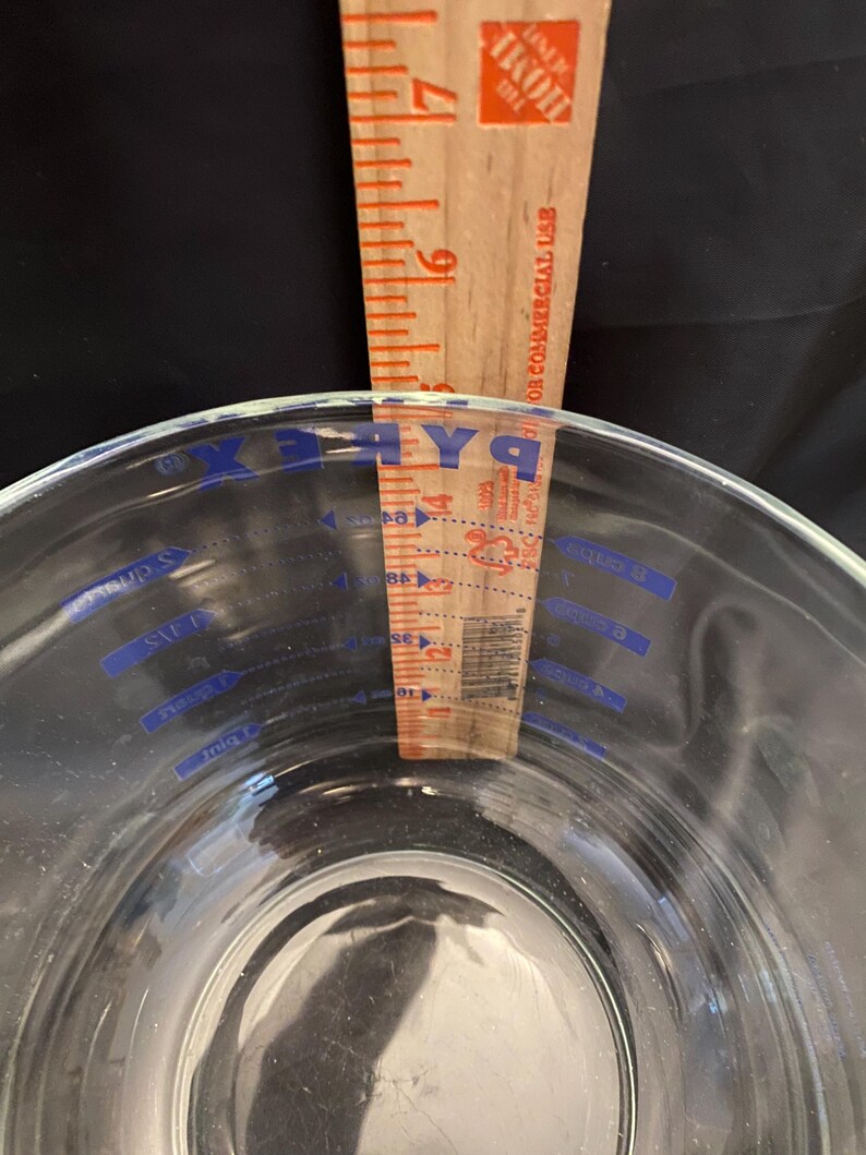 Pyrex Glass 8 Cup Blue Letter Measuring Cup / Bowl - Etsy