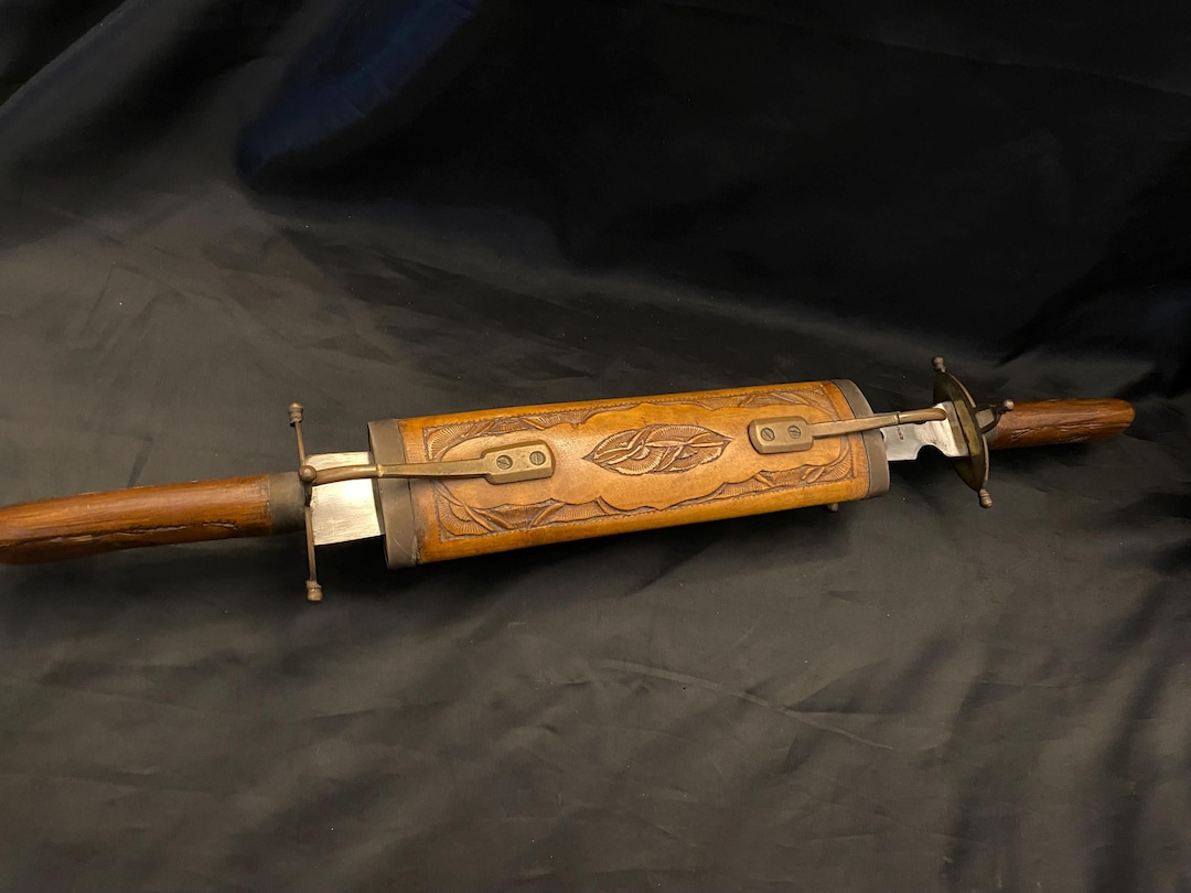 VTG Indian Carving Set With Carved Wood Sheath - Etsy