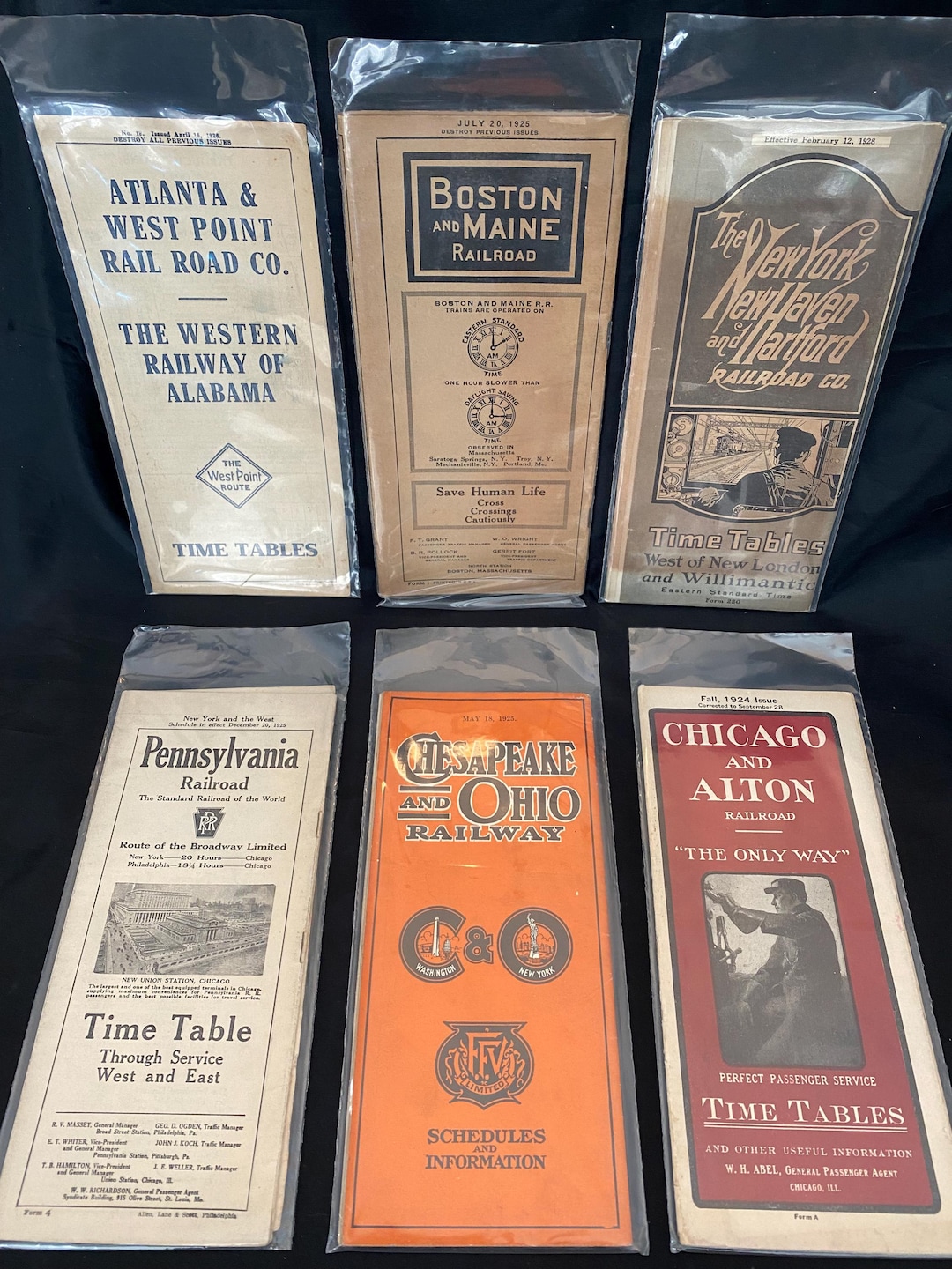 Antique Railroad / Railway Timetables - Etsy