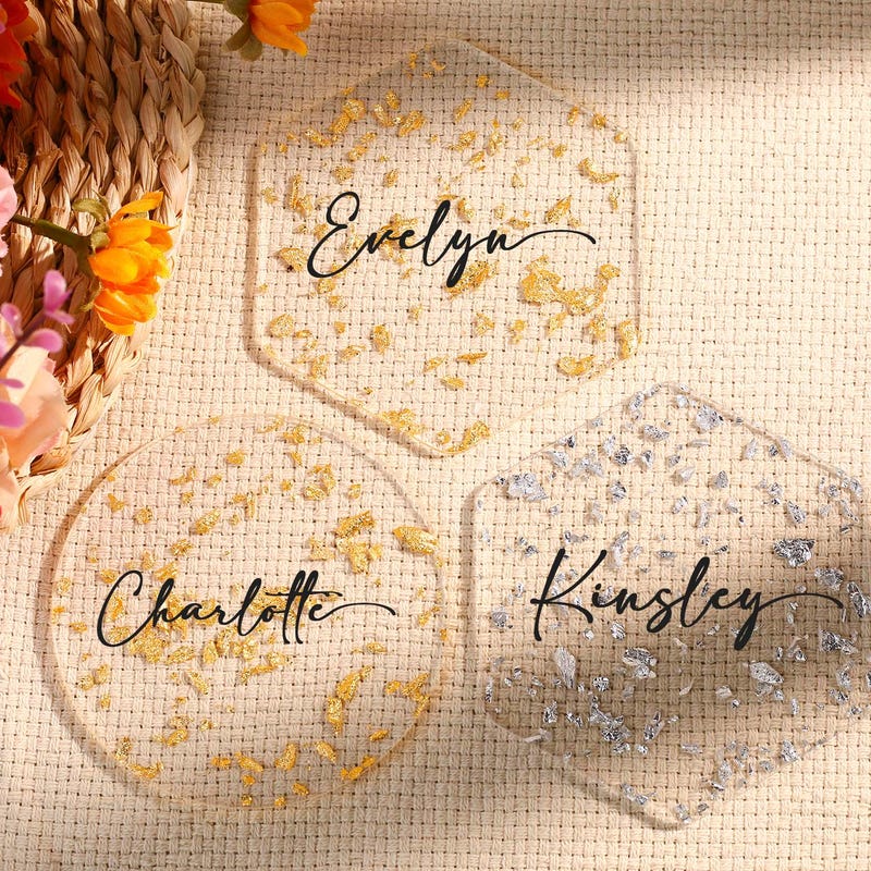 Acrylic Coasters - Etsy