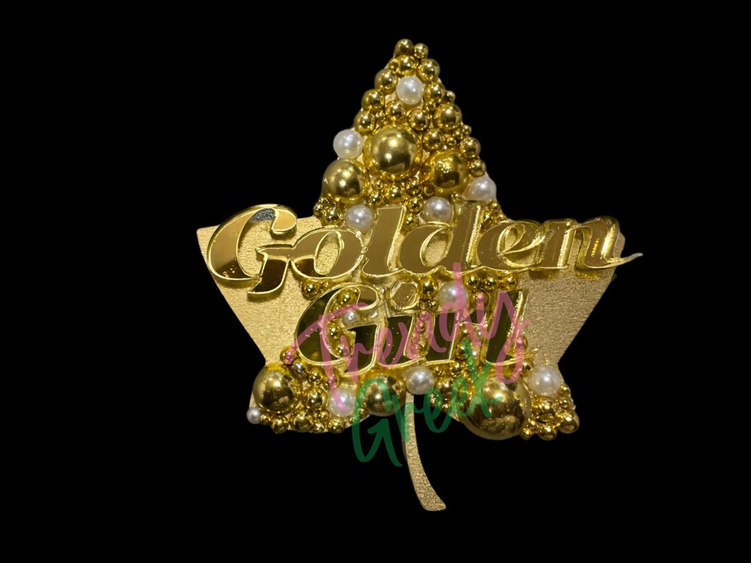 AKA Sorority Pin: Golden Girl Lapel Pin - Etsy