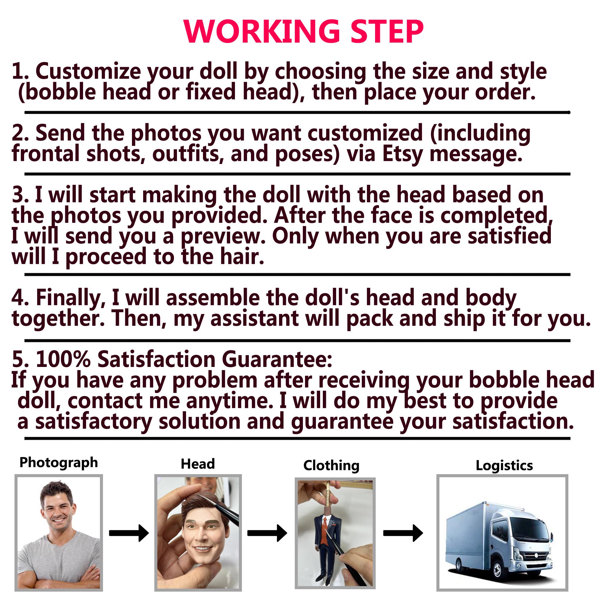 Custom Family Figurine, Friends Bobblehead,anniversary Craft, Group ...