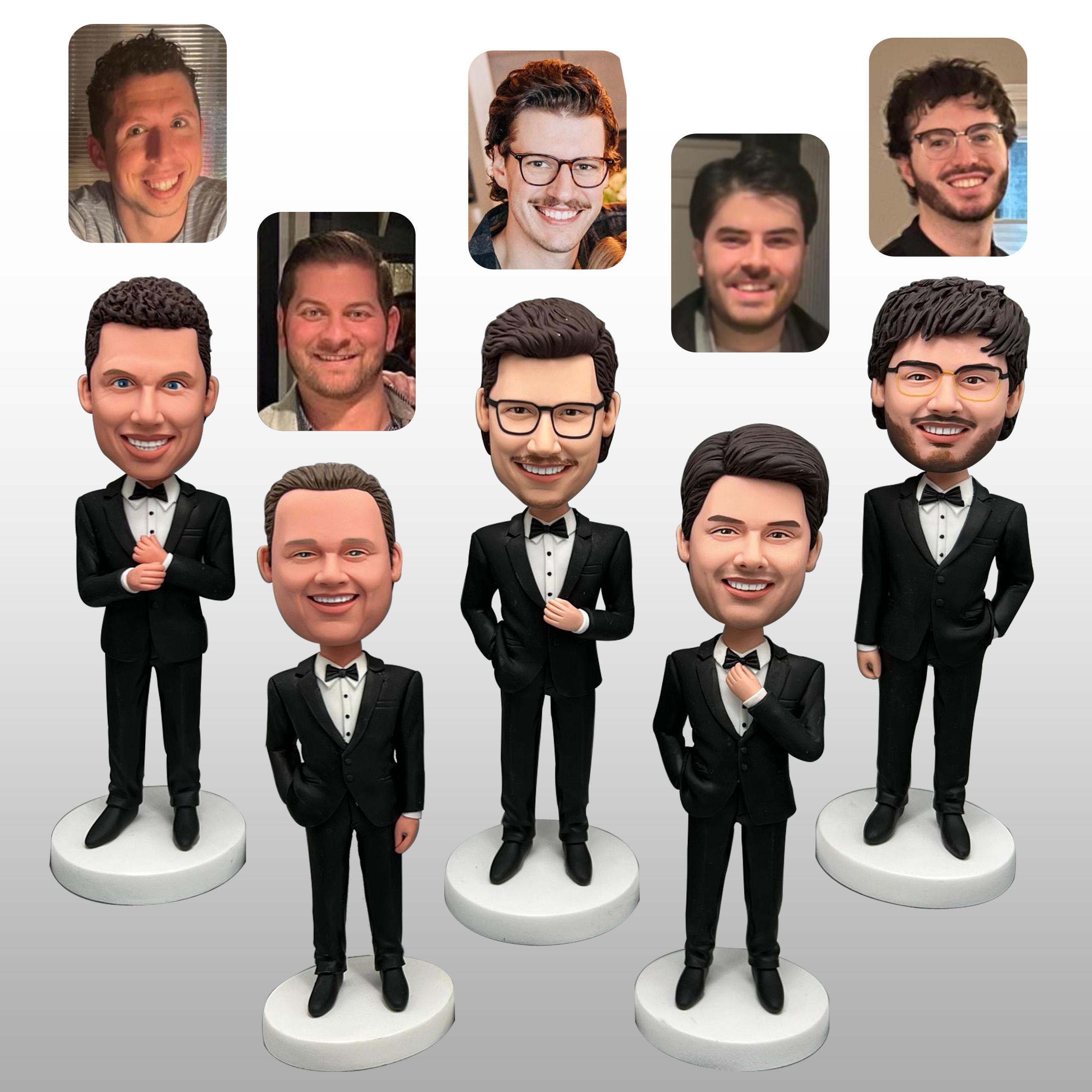 Custom Family Figurine, Friends Bobblehead,anniversary Craft, Group ...