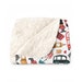 Colorful London Icons Sherpa Fleece Blanket Cozy British Themed Blanket ...