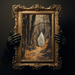 Vintage Forest Ghost Digital Download Printable Vintage Style Ghost ...