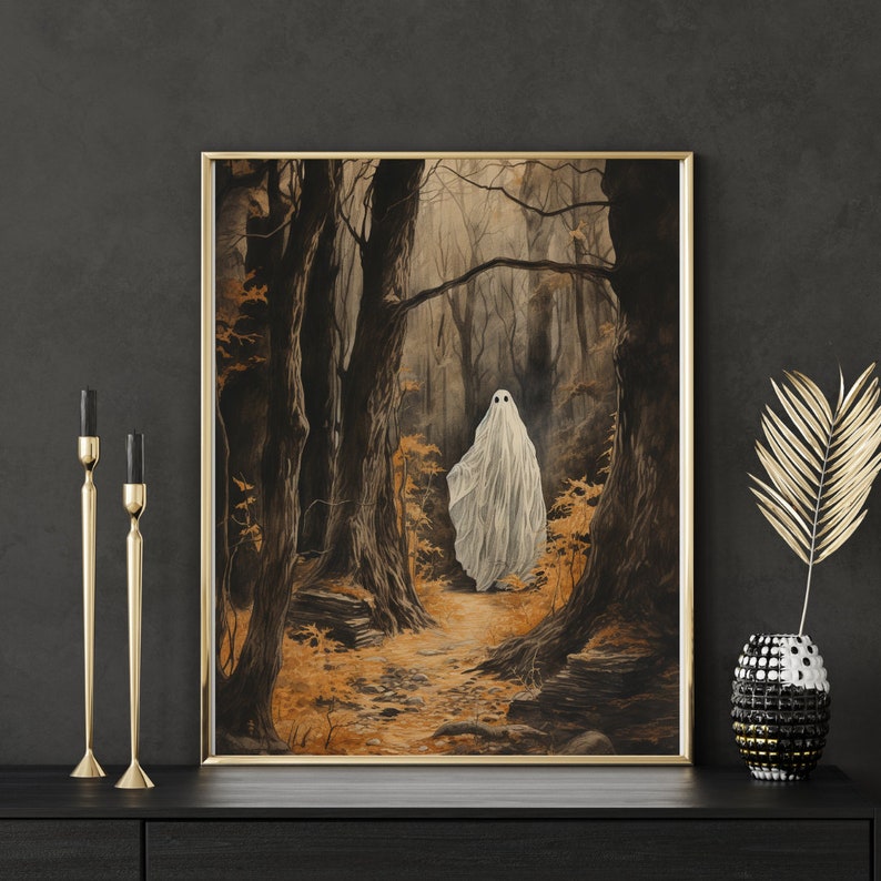 Vintage Forest Ghost Digital Download Printable Vintage Style Ghost ...