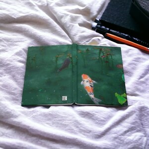 Koi Fish Journal Emerald Green Koi Pond Notebook - Etsy