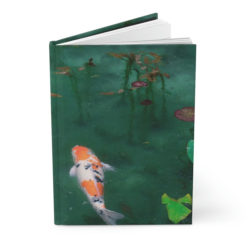 Koi Fish Journal Emerald Green Koi Pond Notebook - Etsy