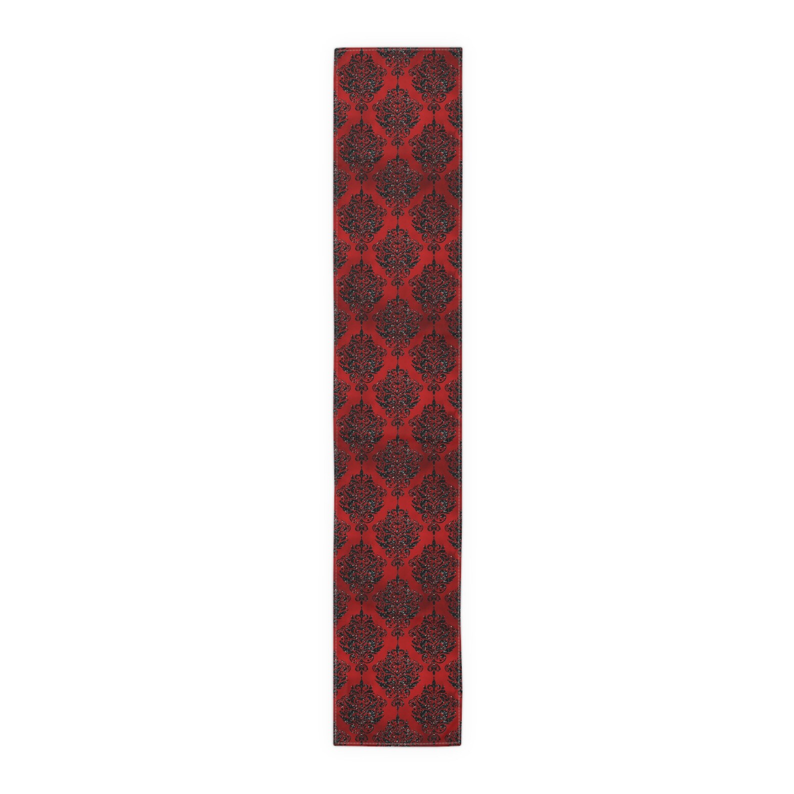 Red and Black Damask Table Runner Gothic Table Decor - Etsy
