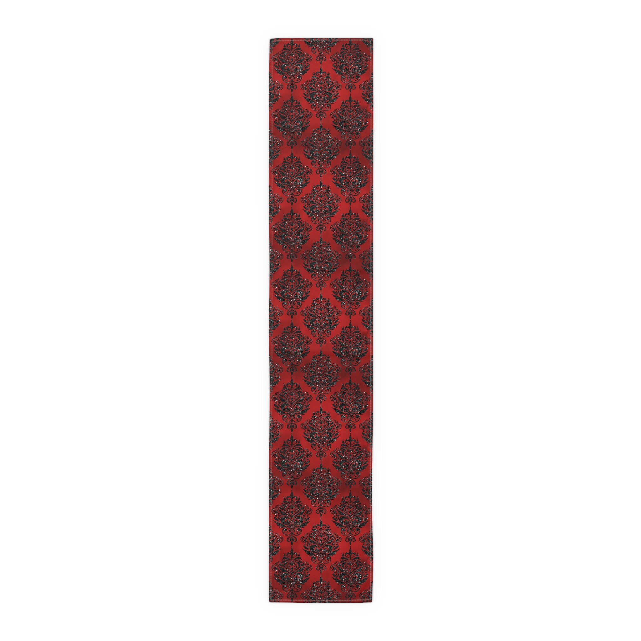 Red and Black Damask Table Runner Gothic Table Decor - Etsy
