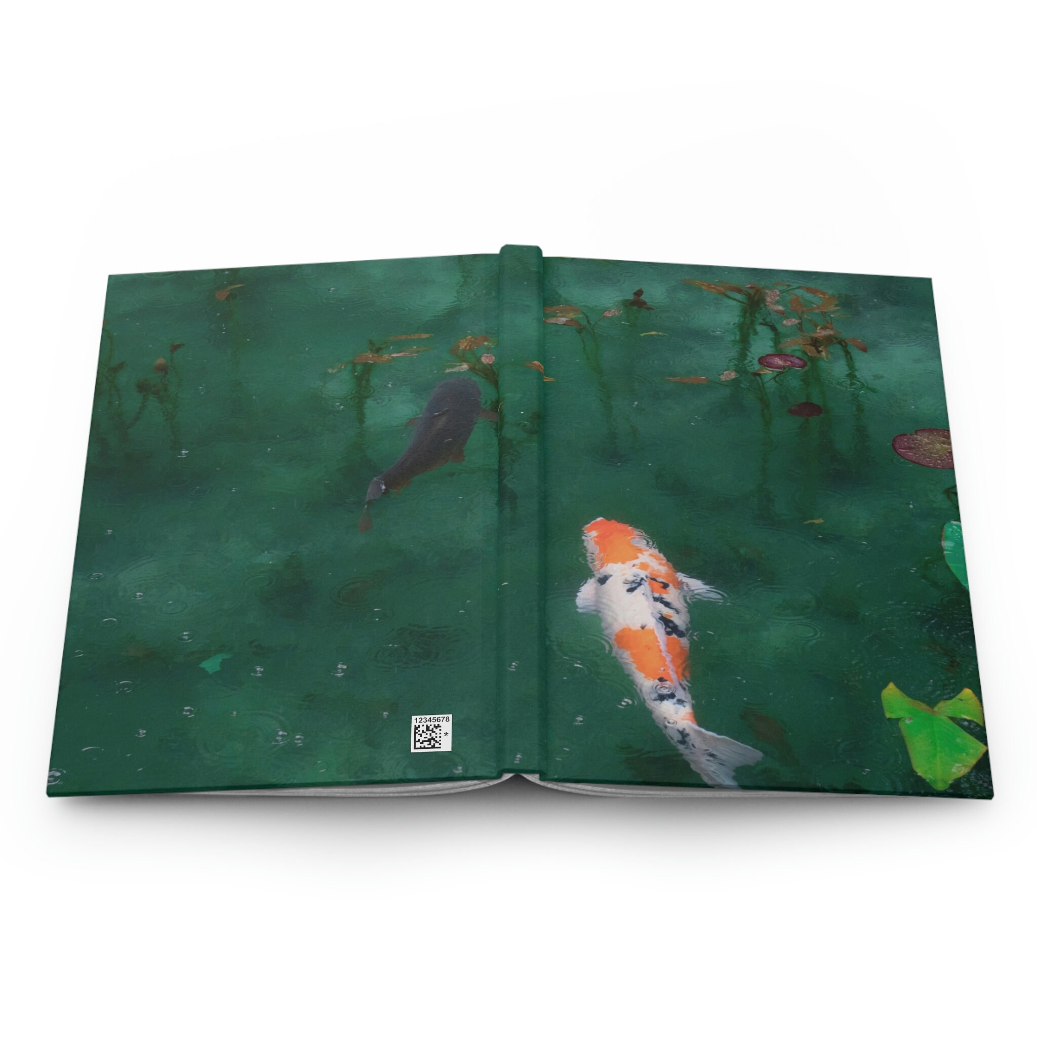 Koi Fish Journal Emerald Green Koi Pond Notebook - Etsy