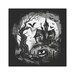 Spooky Haunted House 8x8 Photo Tile Black and White Halloween Wall Art ...