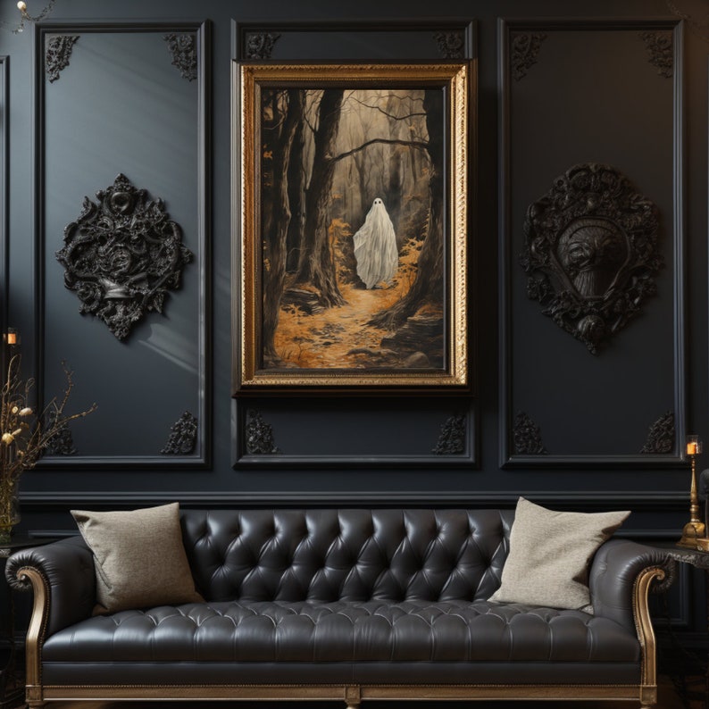 Vintage Forest Ghost Digital Download Printable Vintage Style Ghost ...