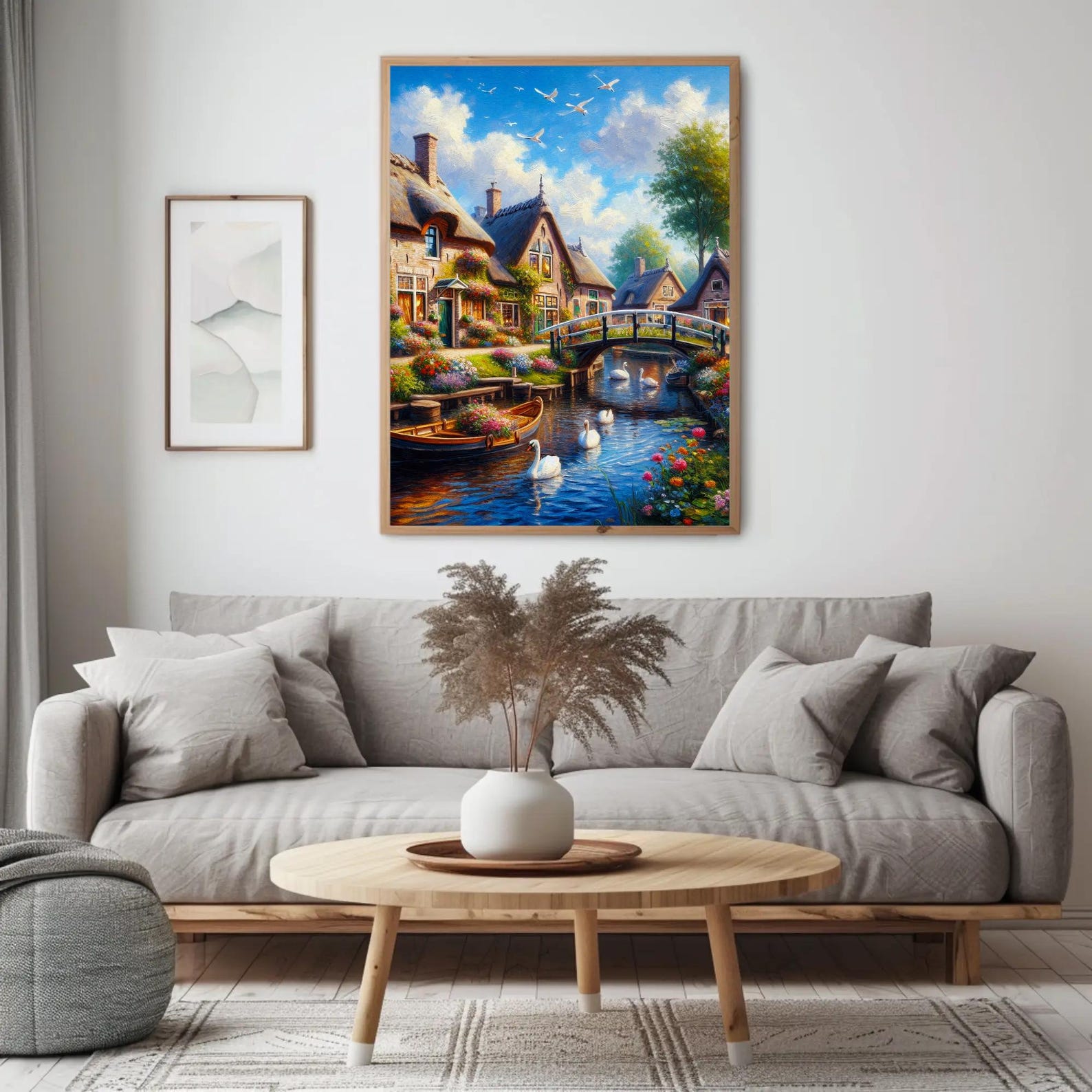 Giethoorn Netherlands Art Print: Dutch Canal Cottagecore Decor (digital ...