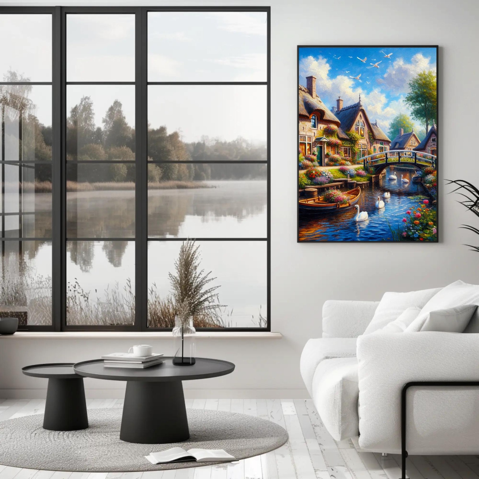 Giethoorn Netherlands Art Print: Dutch Canal Cottagecore Decor (digital ...