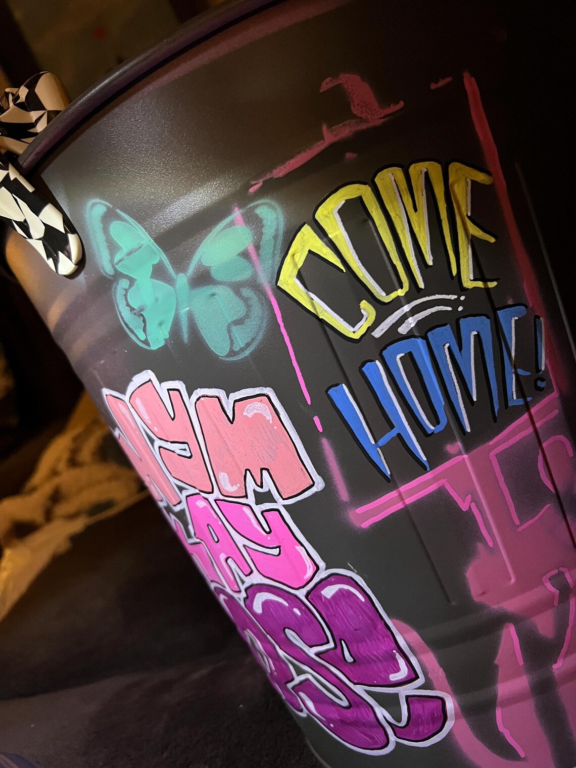 Make to Order 4 Gallon Trash Can Custom Hand Painted - Etsy