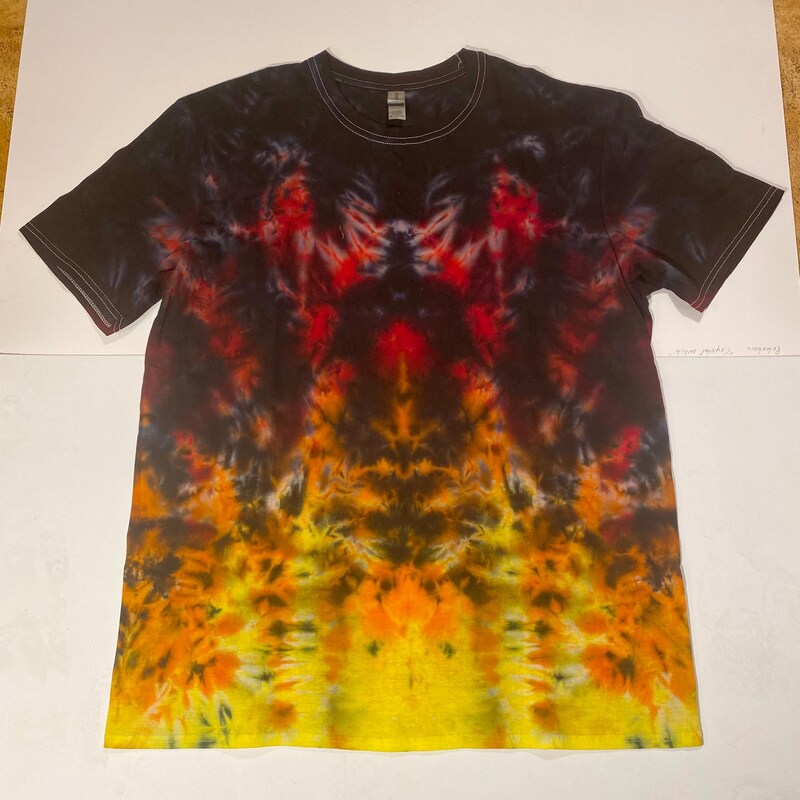 Flames Tie Dye Shirt - Etsy