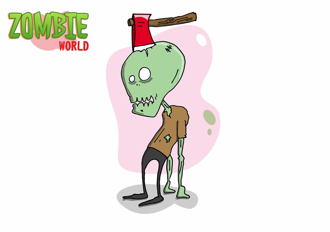 Zombie World Clipart Bundle, Zombies Png Bundle Instant Download ...