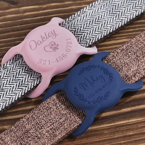 Pet AirTag Collar Holder,slide on Dog Name Tag,airtag Holder for Cat ...