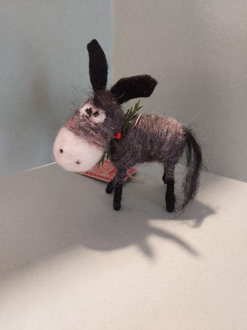 Wonky Donkey Felted Ornament/figurine - Etsy