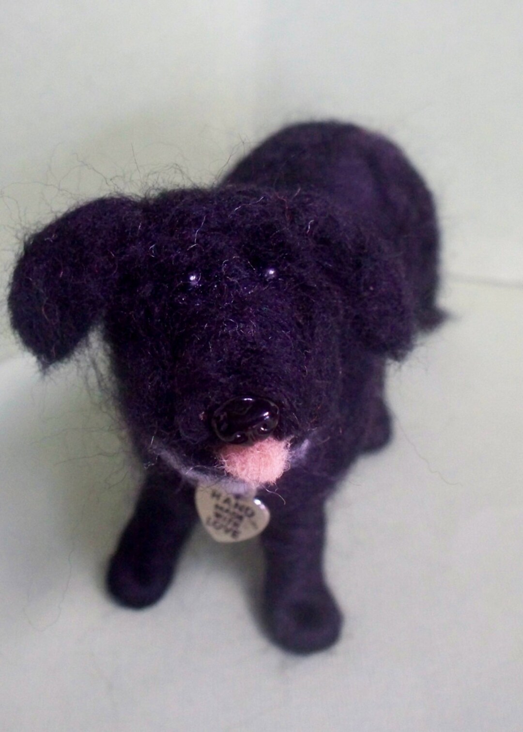 Black Labrador Felted Wool Dog Ornament - Etsy