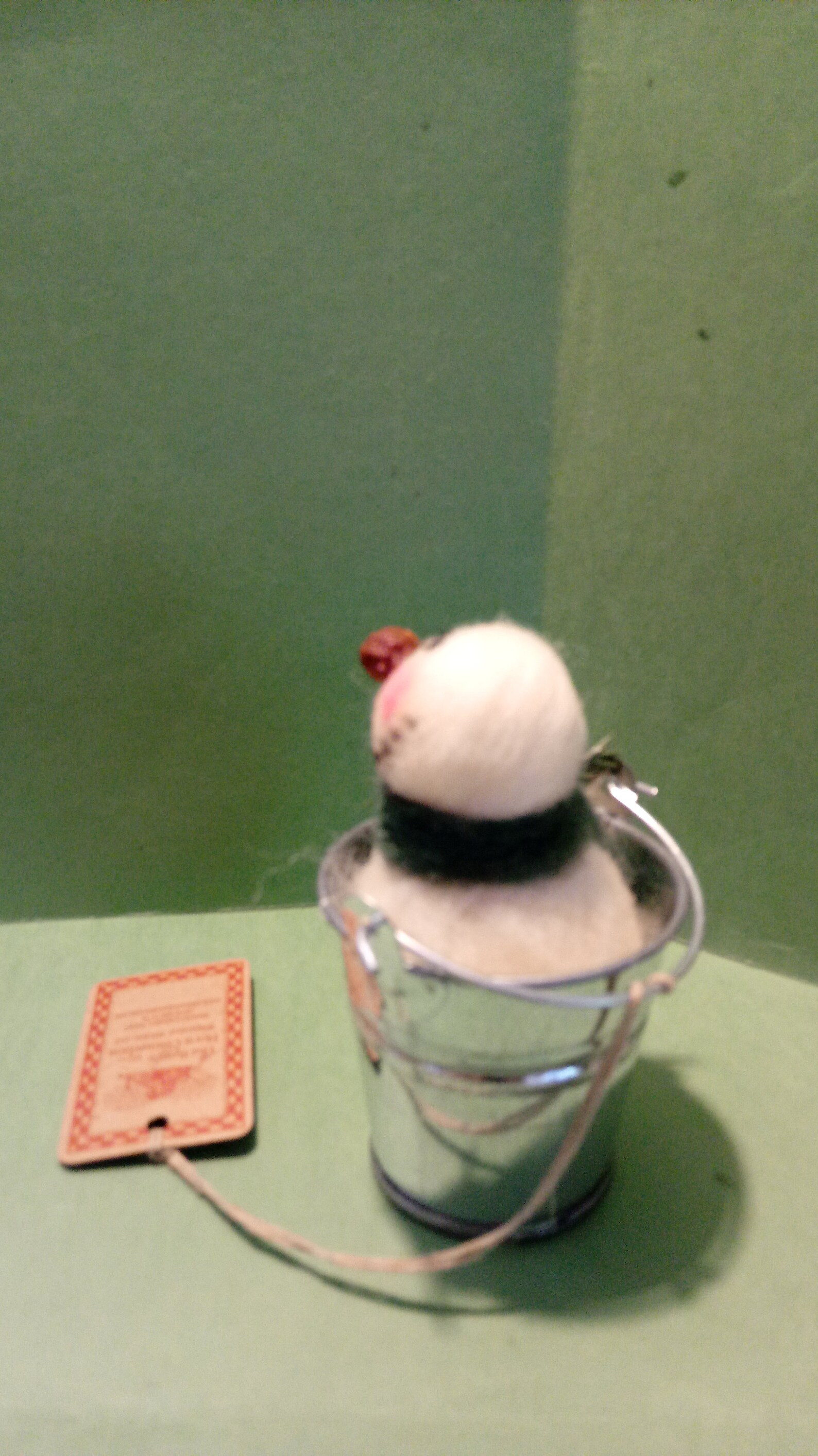 Snowman in a Bucket 4 Wool Felted Ornament | Etsy